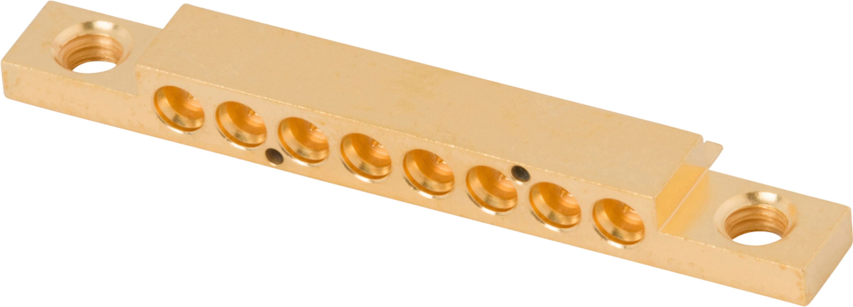 SMPM Male PCB Edge Launch Connector, 8 Port, CM 3211-60180 | SV Microwave