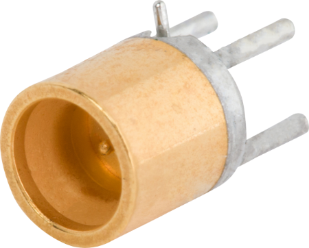 SMPM Male PCB Thru-Hole Connector (Pre-Tinned, RoHS-Compliant), R/A, FD | SV Microwave